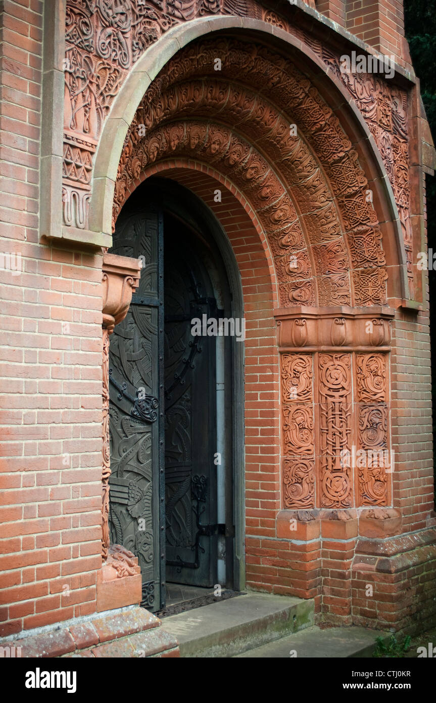 Entrance arch of Watts Cemetery Chapel, Compton, Guildford, Surrey ...