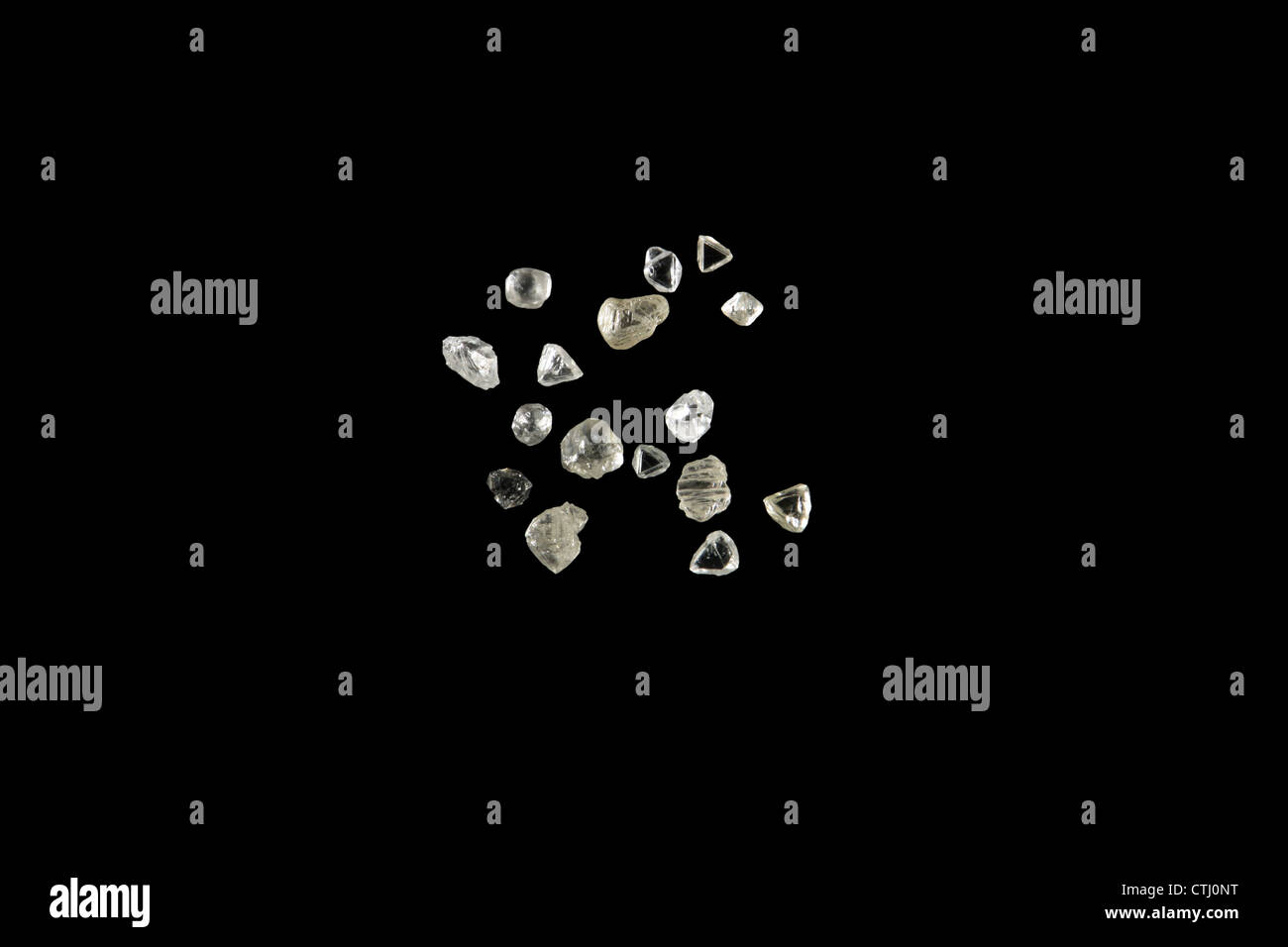 Rough diamonds from DR Congo Stock Photo - Alamy