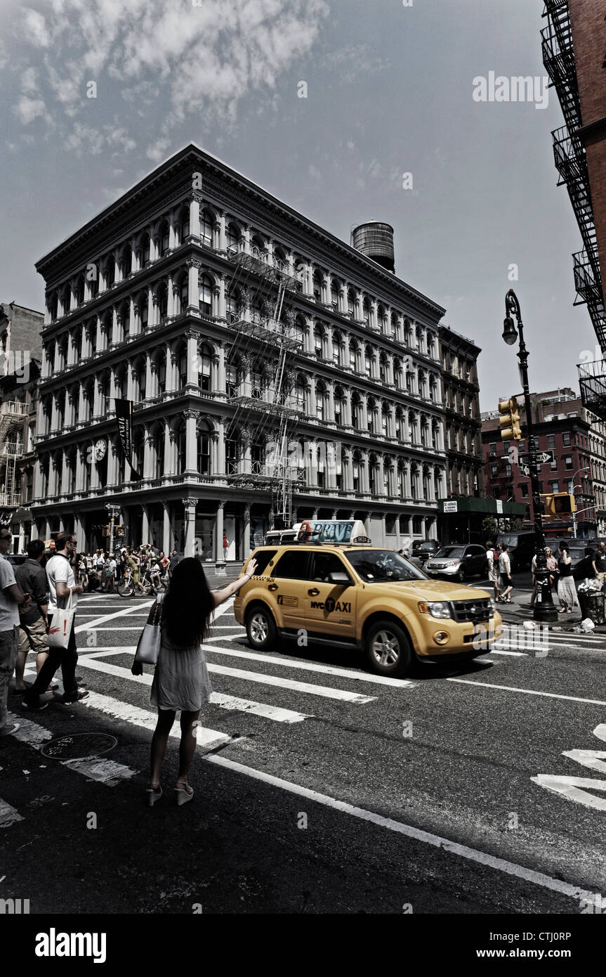 E.V. Haughwout building, Cast Iron District, Broadway, Cab, Soho, New ...