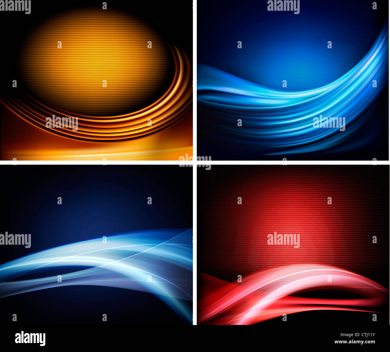 Set of elegant colorful abstract backgrounds Stock Photo - Alamy