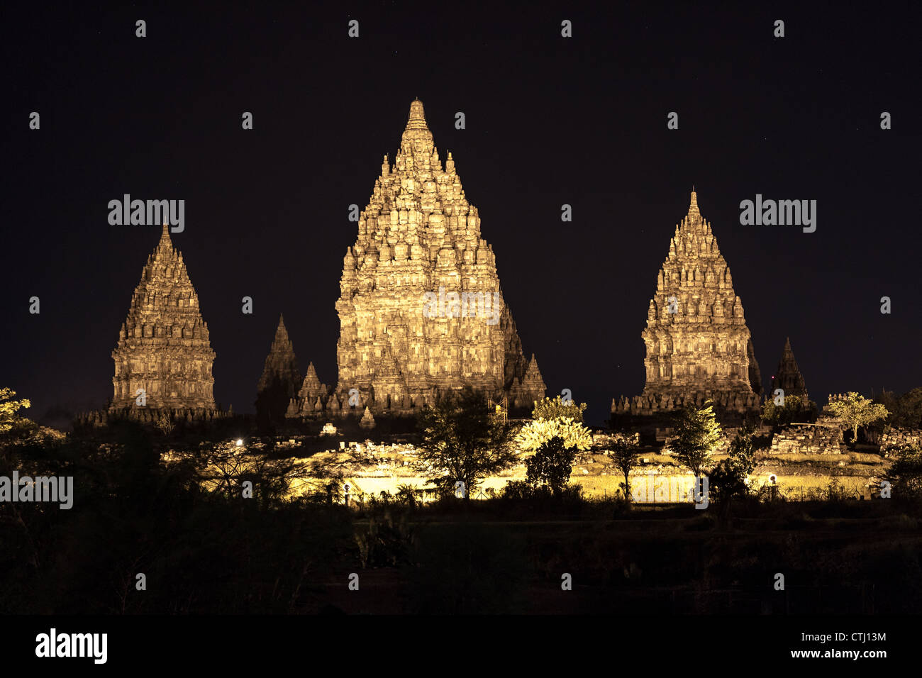 Prambanan temple sunset hi-res stock photography and images - Alamy