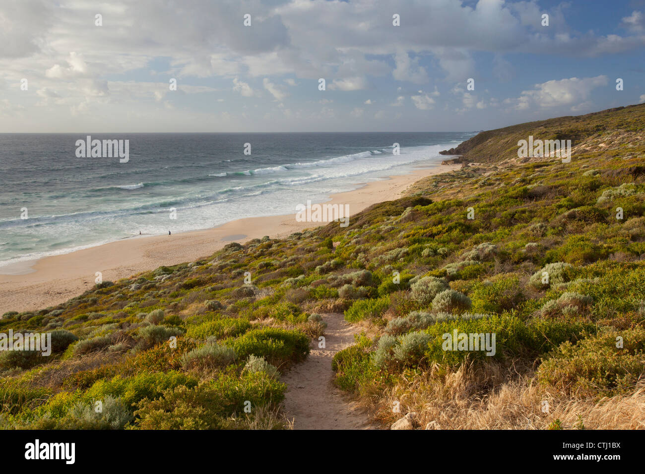 The Beach And Cliffs Along The Coast; Yallingup, Western Australia ...