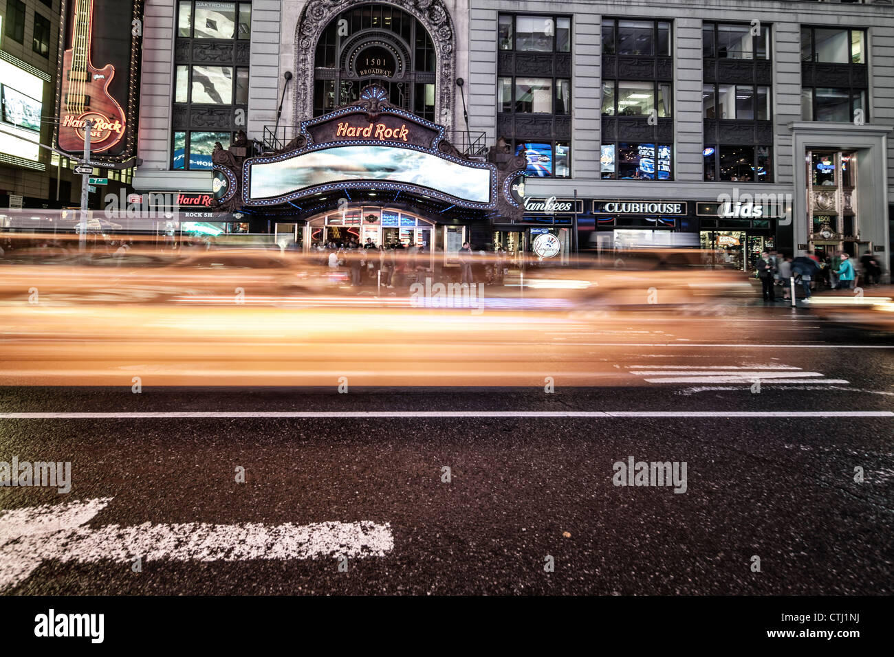 Times Square Rain Night Stock Photos & Times Square Rain Night Stock ...