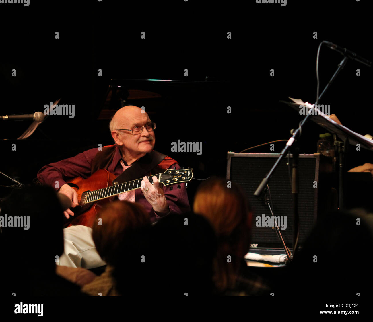 Jim Hall (guitar) in a concert on Valby Summer Jazz 2012, Copenhagen ...