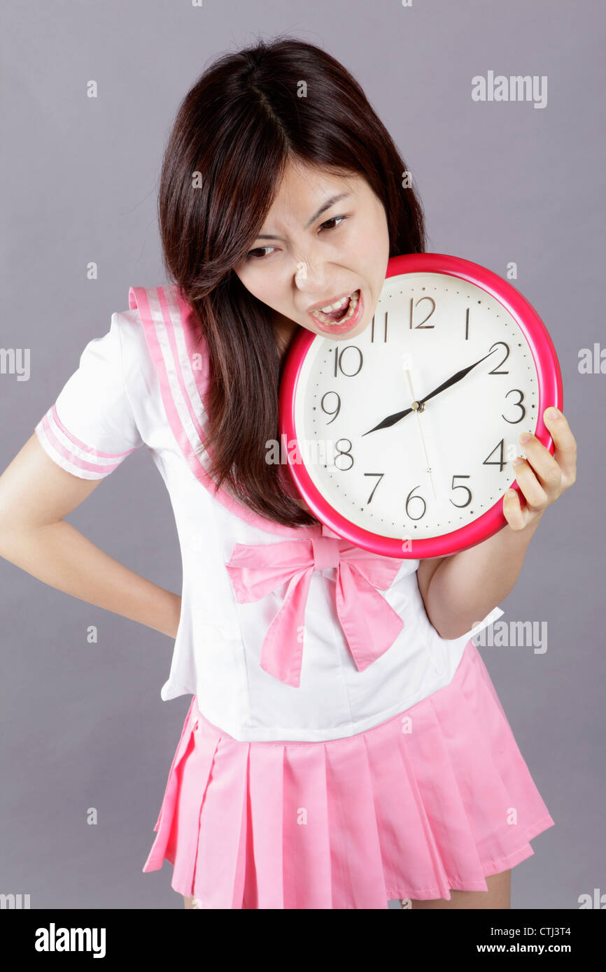 Student uniform school clock hi-res stock photography and images - Alamy