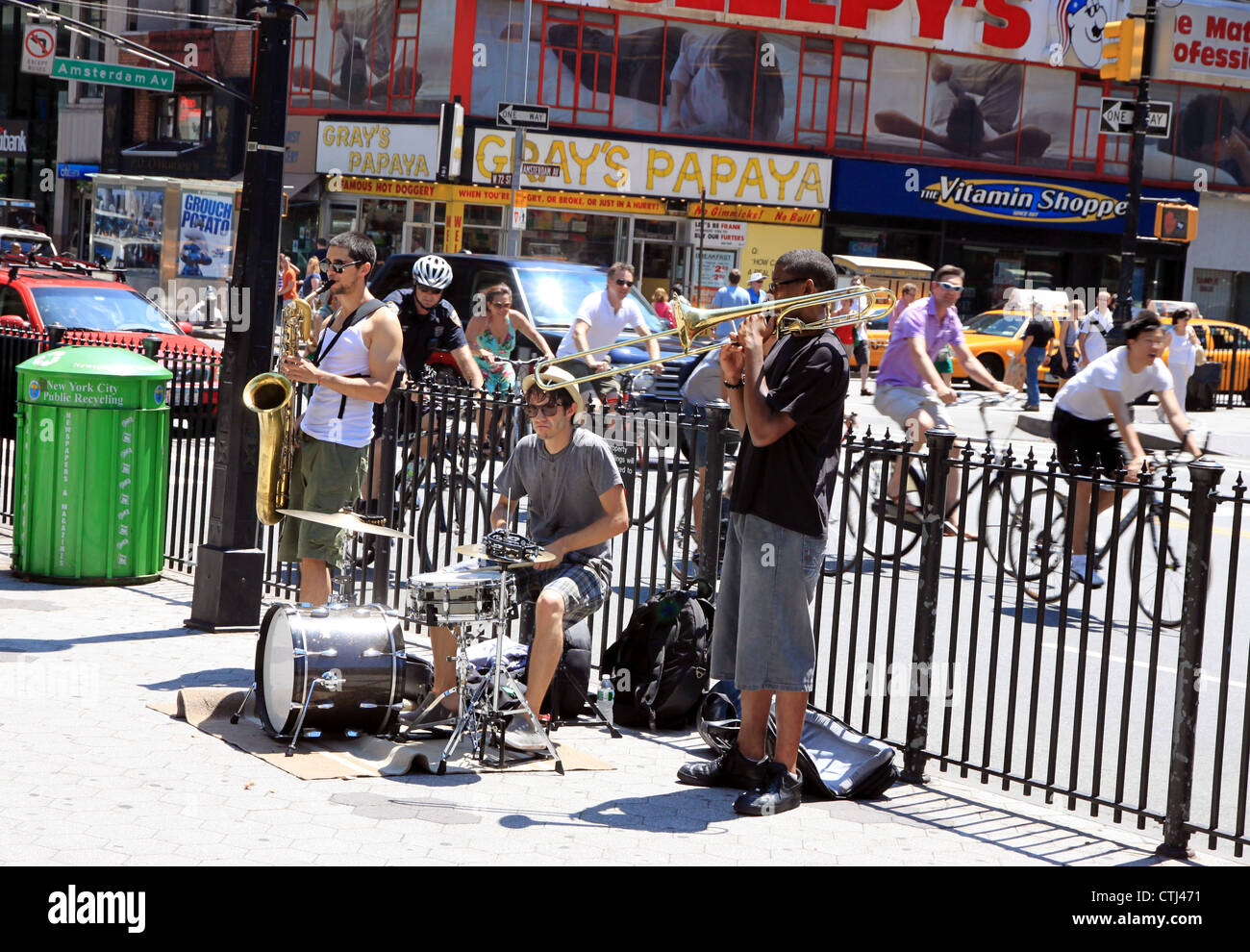 Street Band in New York Stock Photo - Alamy