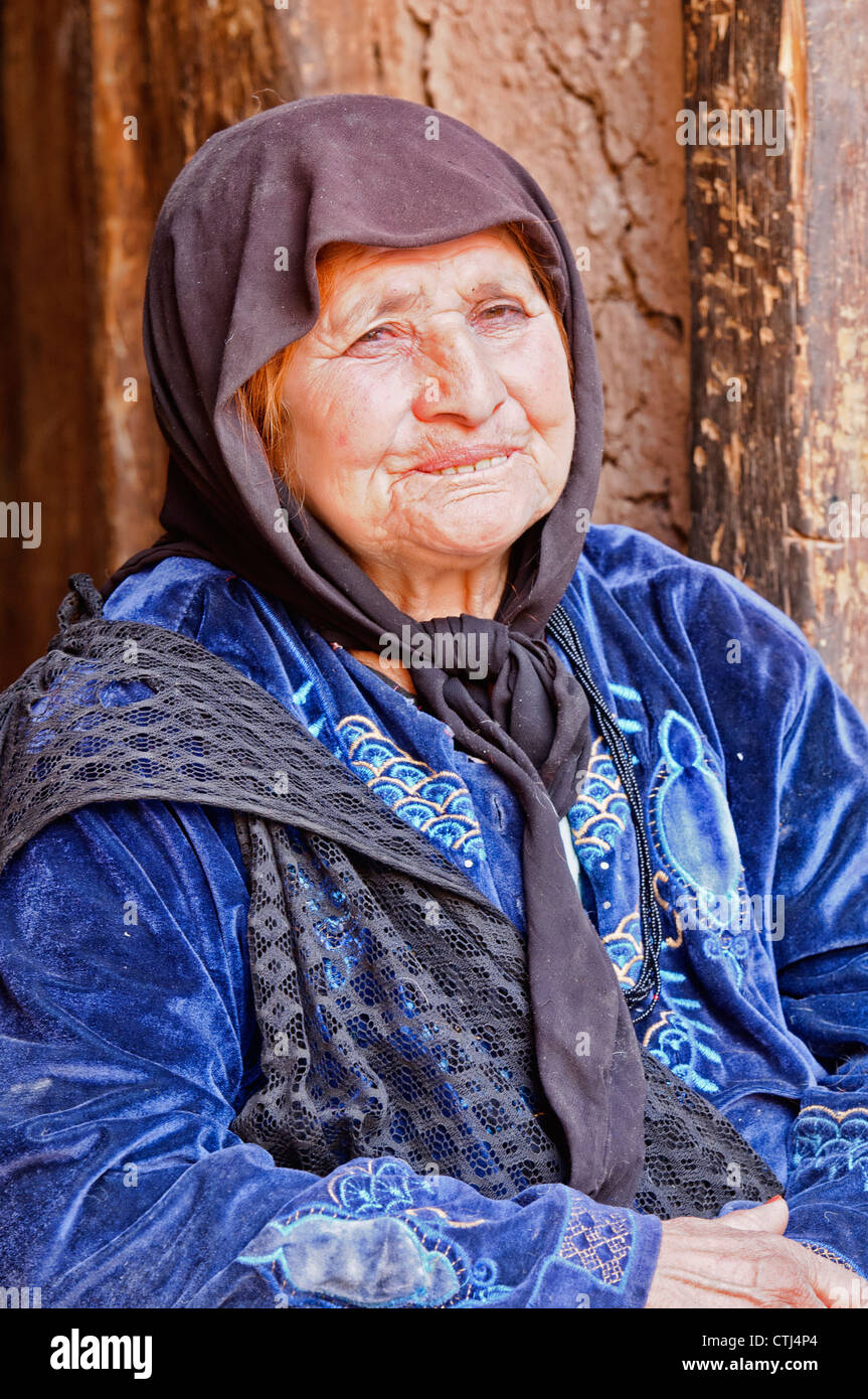 traditional Berber woman in the Southern Atlas Mountains, Morocco Stock ...