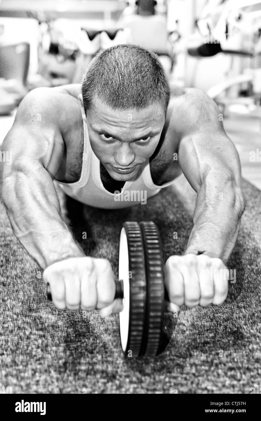 Fitness push Black and White Stock Photos & Images - Alamy
