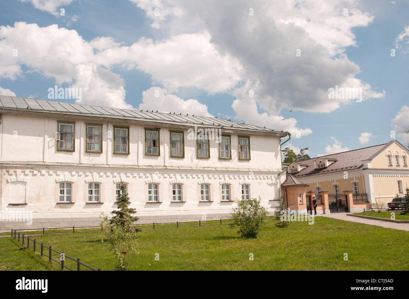 Kozelsk (Optino), Optina pustyn monastery, monastery buildings Stock ...