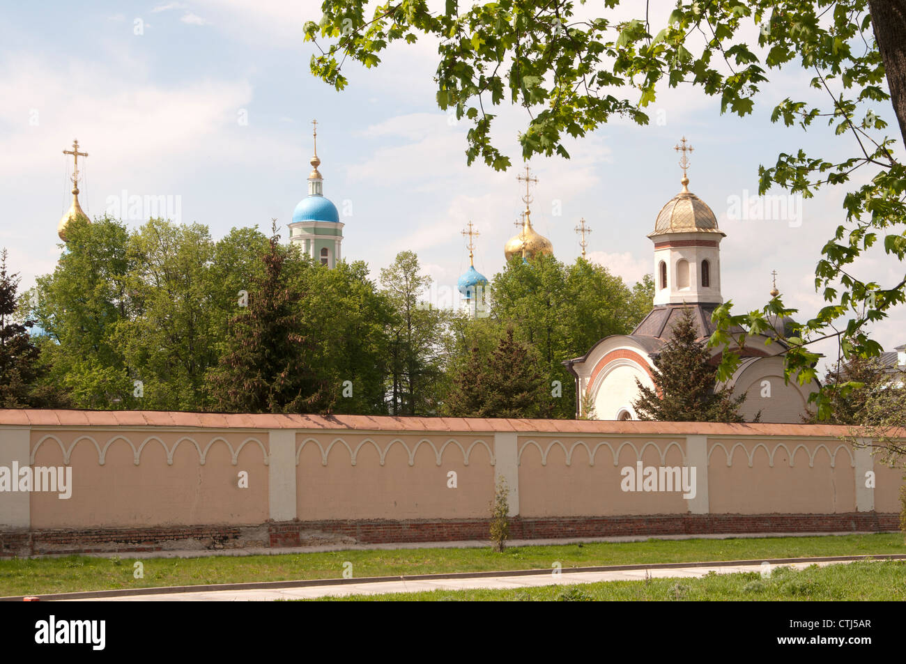 Kozelsk (Optino), Optina pustyn monastery, monastery wall Stock Photo ...
