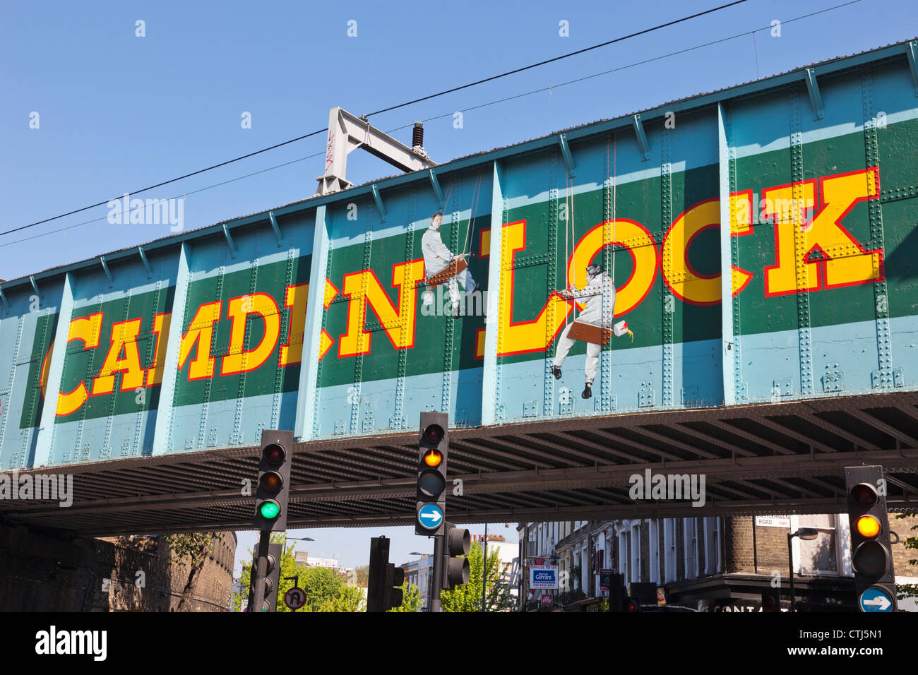 England, London, Camden, Camden Lock Market Sign Stock Photo - Alamy