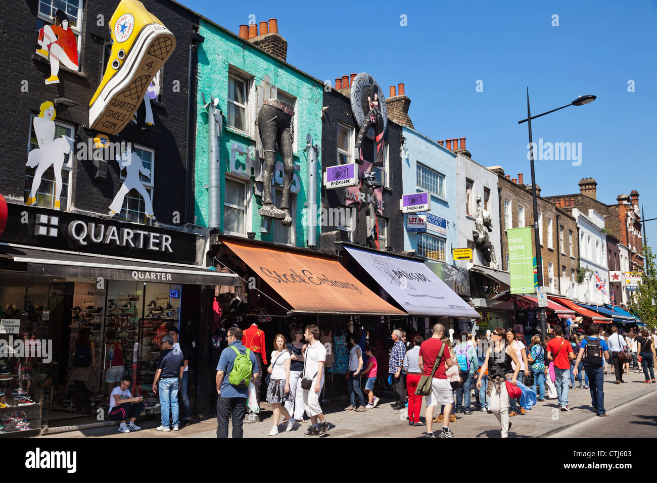 England, London, Camden, Camden High Street Shops Stock Photo - Alamy