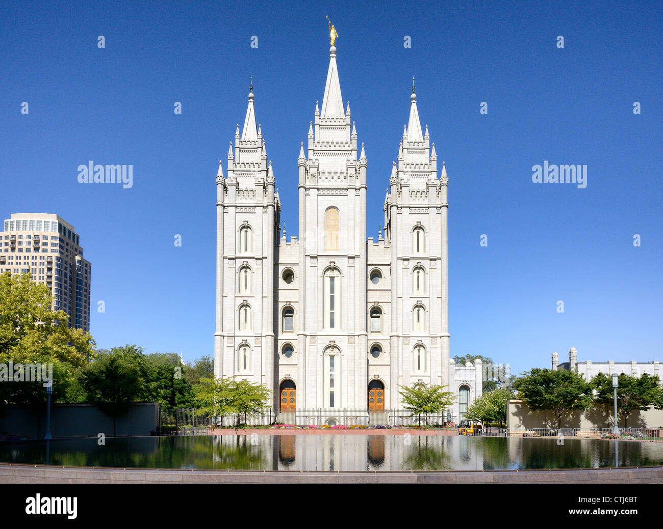 Salt Lake Temple, Temple Square, Salt Lake City, Utah, USA Stock Photo ...