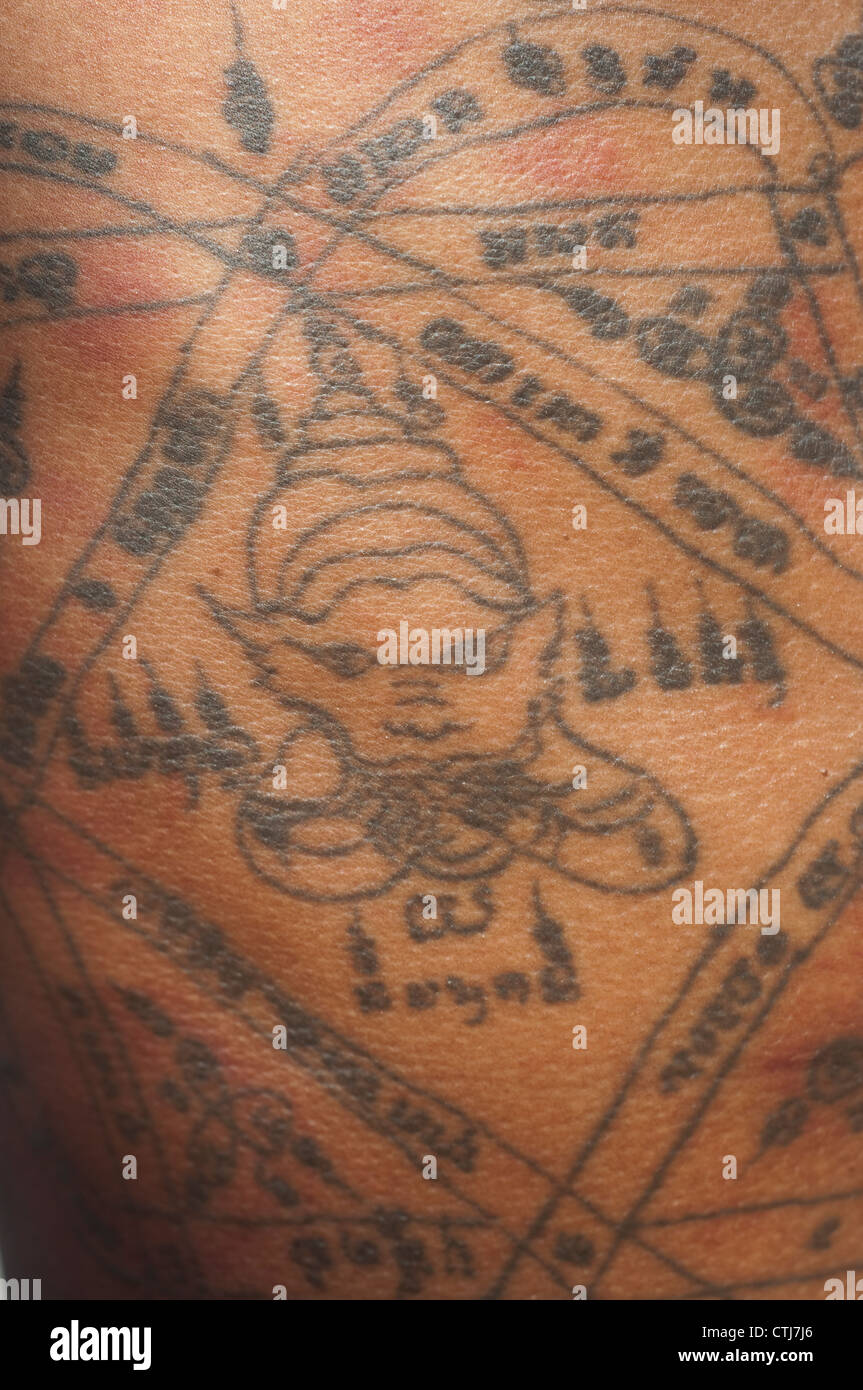 Sak Yoan. Sacred 'protection' tattoos in Cambodia. The tattoo tradition ...