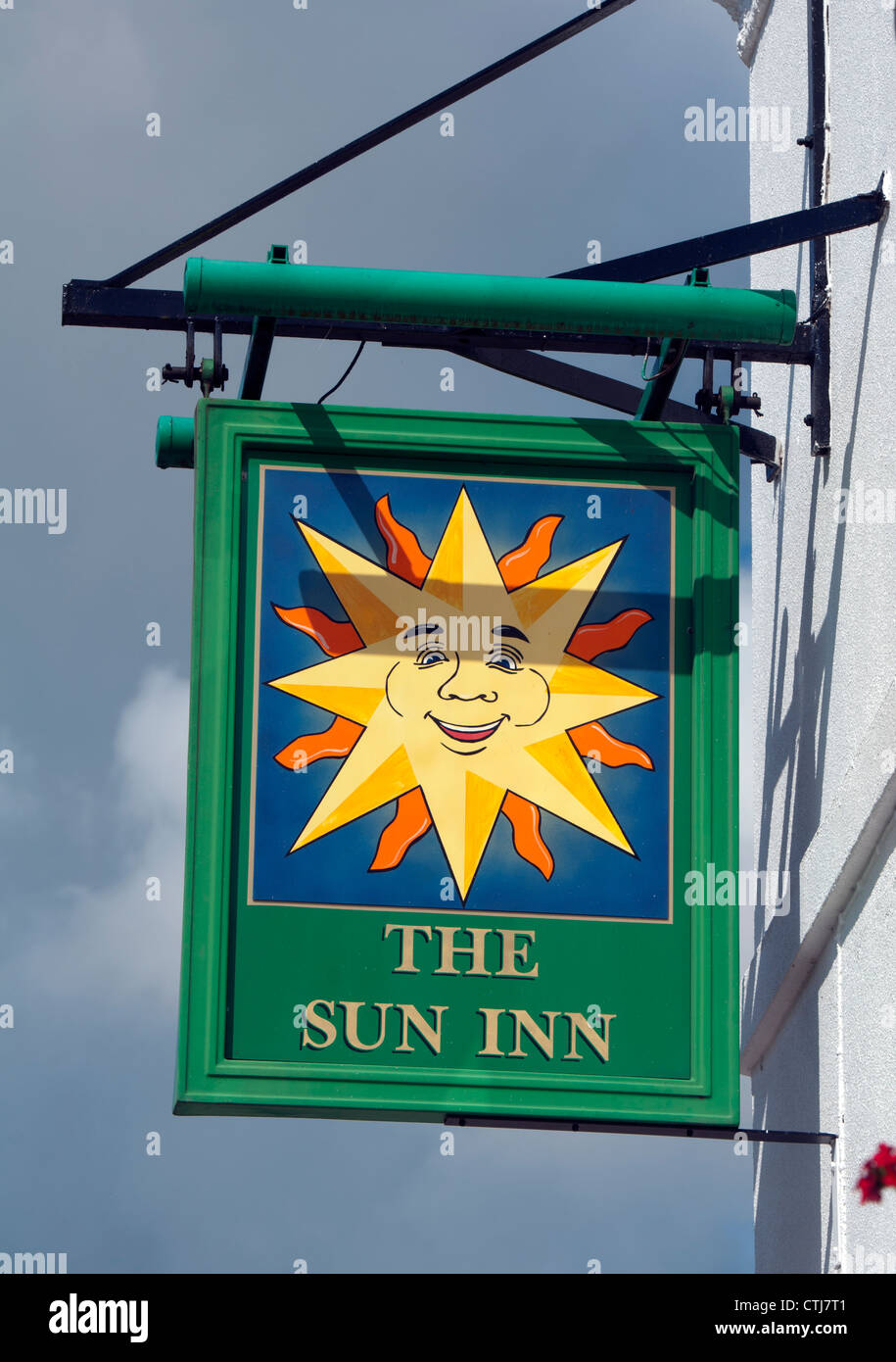 The Sun Inn sign, Gotham, Nottinghamshire, UK Stock Photo - Alamy