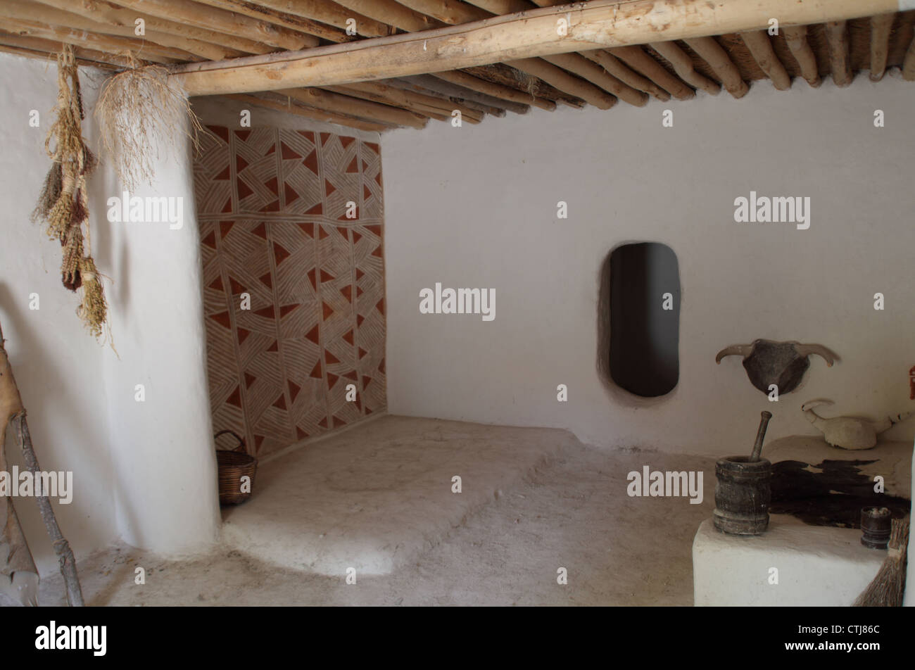 Reconstruction of a room in early the Neolithic city of Catalhoyuk ...
