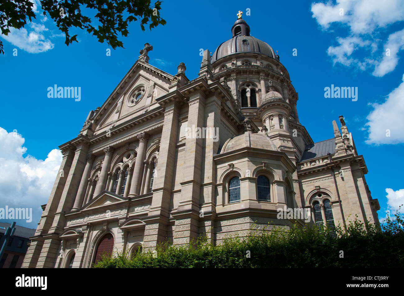 Christuskirche the Christ Church (1904) along Kaiserstrasse boulevard ...
