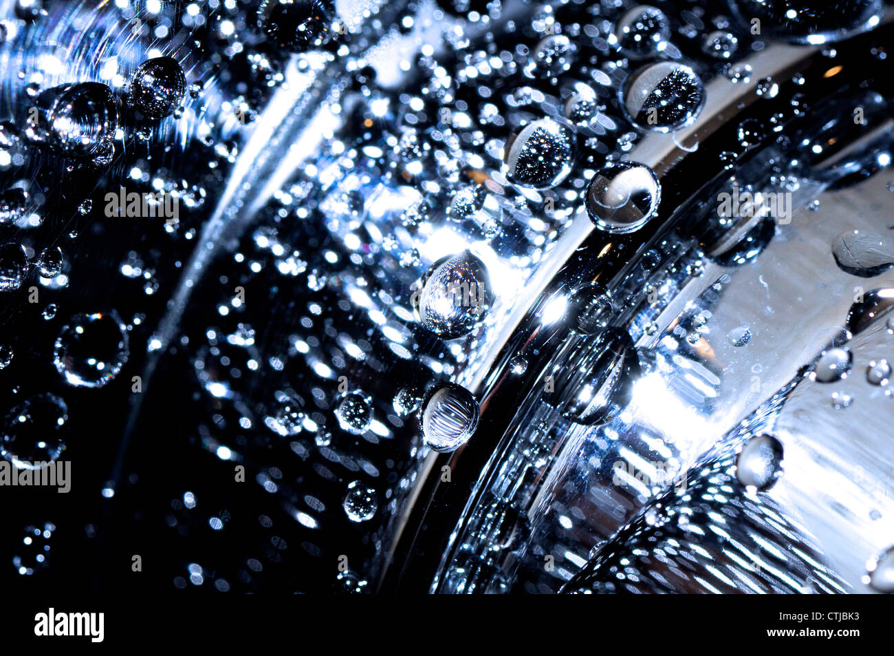 cold droplets on the surface of stainless steel Stock Photo - Alamy