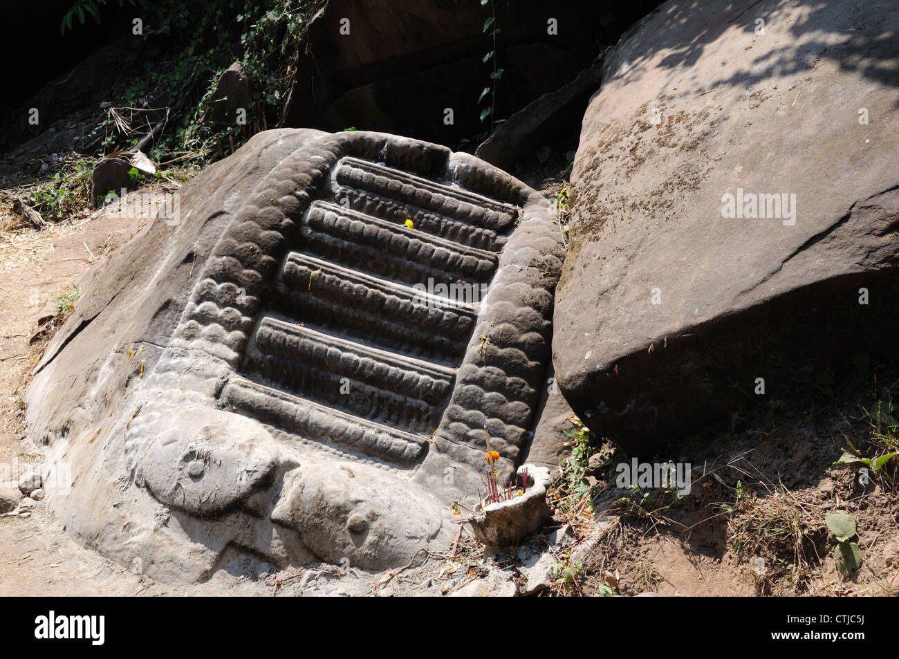 Serpent Steps Stone Wat Phu Ruined Khmer Temple Complex Champasak ...