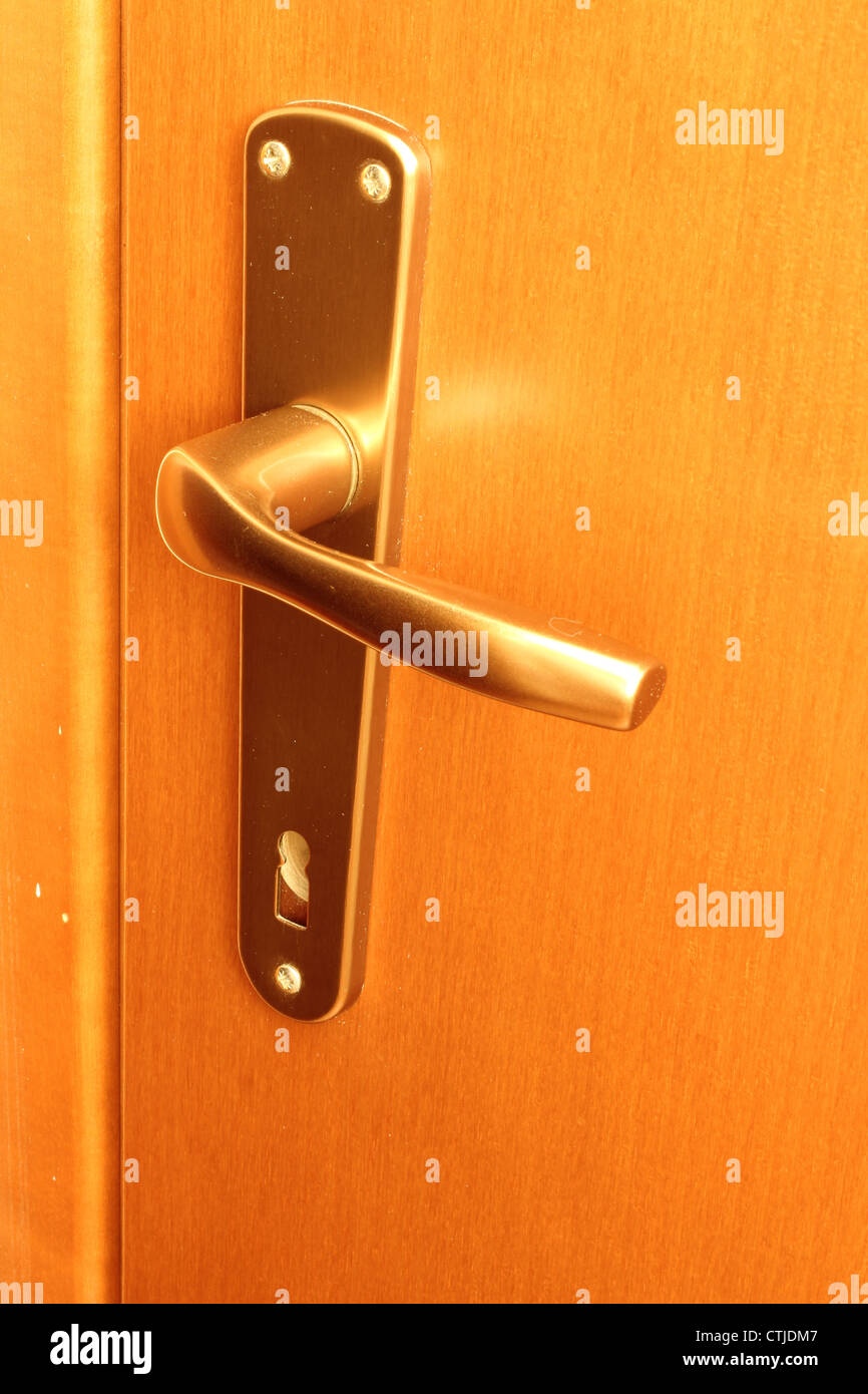 Open and closed chrome metal doors hi-res stock photography and images ...