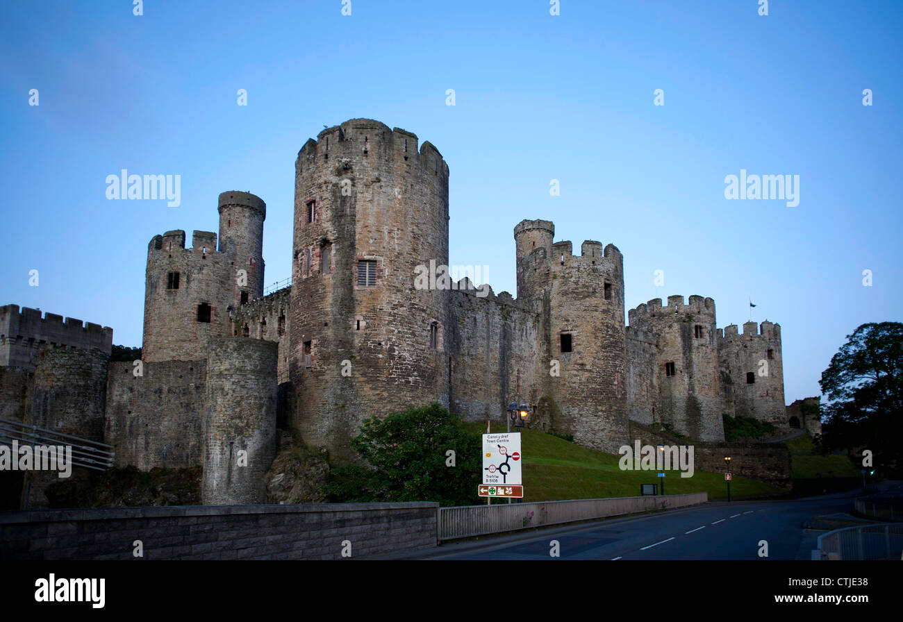 Conwy Castle taken from the road bridge over the River Conwy. Pic Colin ...