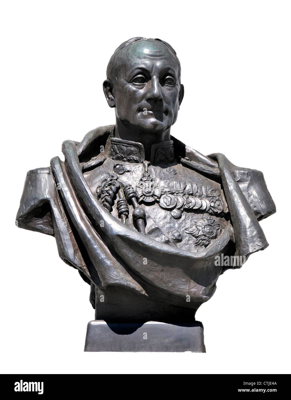 London, England, UK. Bust of Admiral of the Fleet John Jellicoe, 1st ...