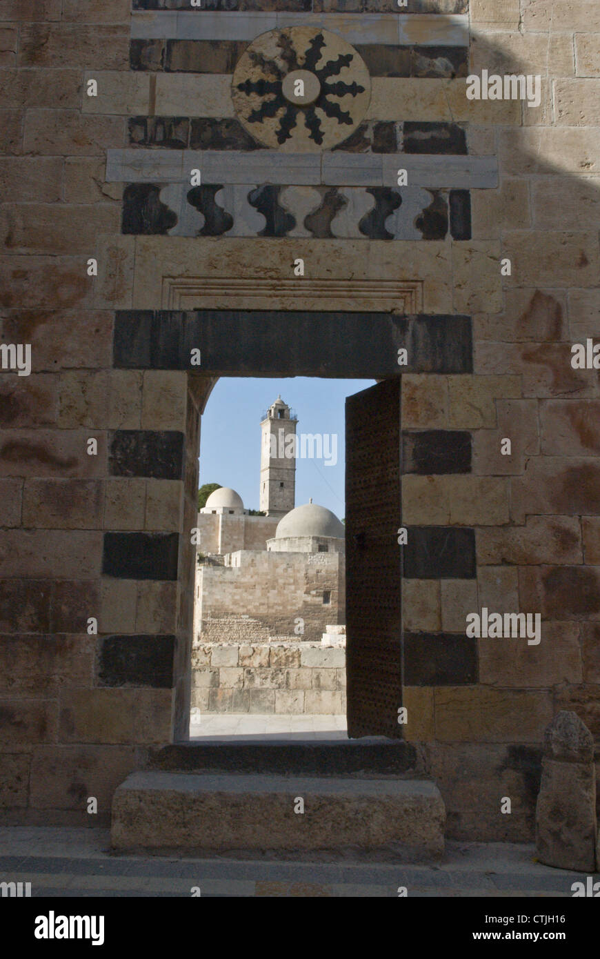 Inside The Citadel, Aleppo, Syria. UNESCO World Heritage Site Stock ...