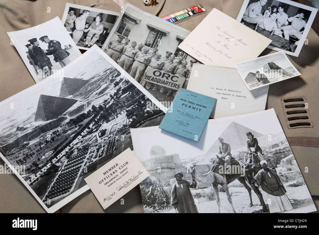 Still Life, World War 2 Photos - Camp Huckstep, Egypt Stock Photo - Alamy