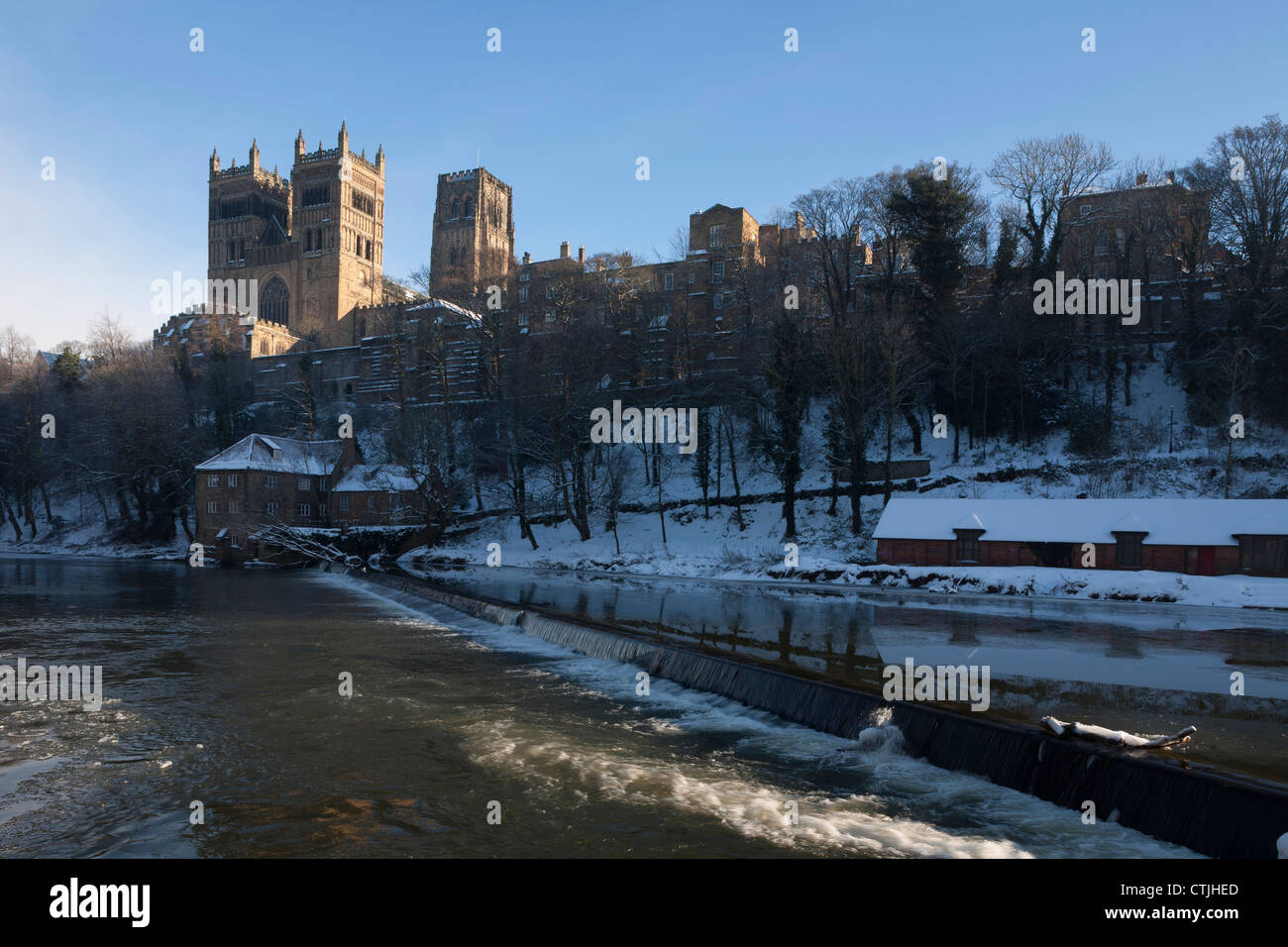 Durham cathedral in the snow hi-res stock photography and images - Alamy