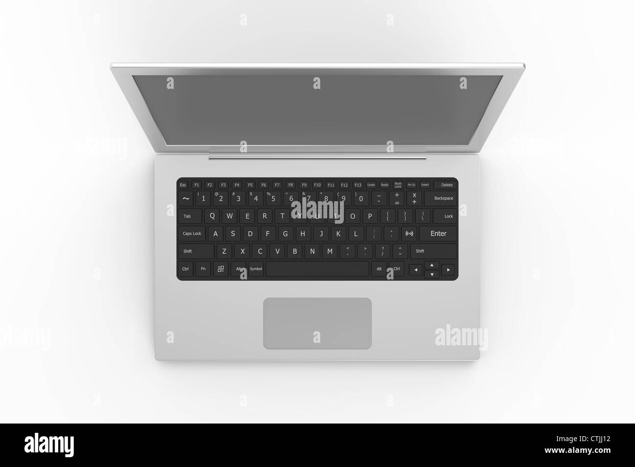 Notebook from top view Stock Photo - Alamy