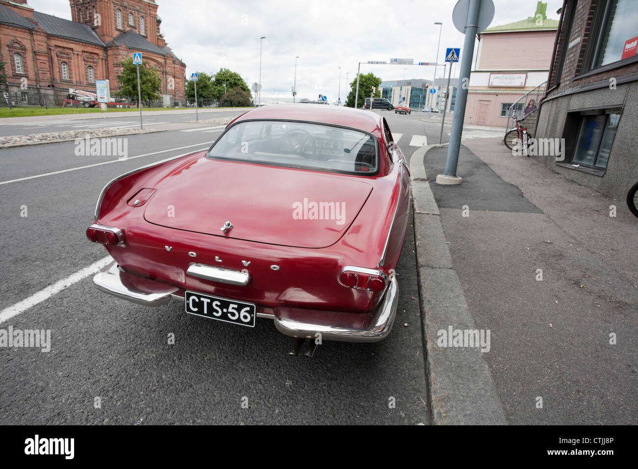 Volvo P1800 in park, Finland Stock Photo - Alamy