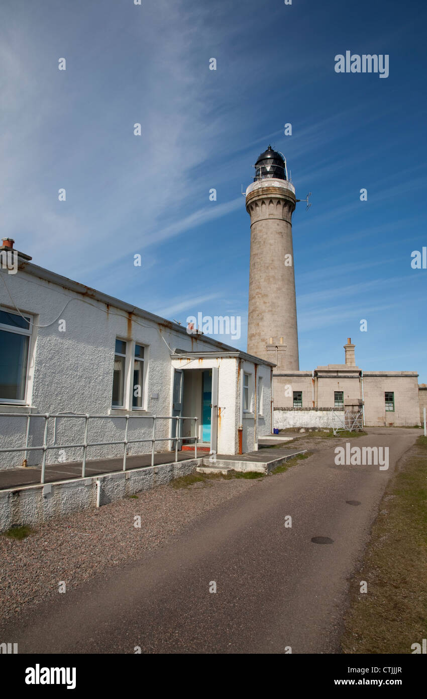 Ardnamurchan lighthouse and Head Keepers House on the west coast of ...