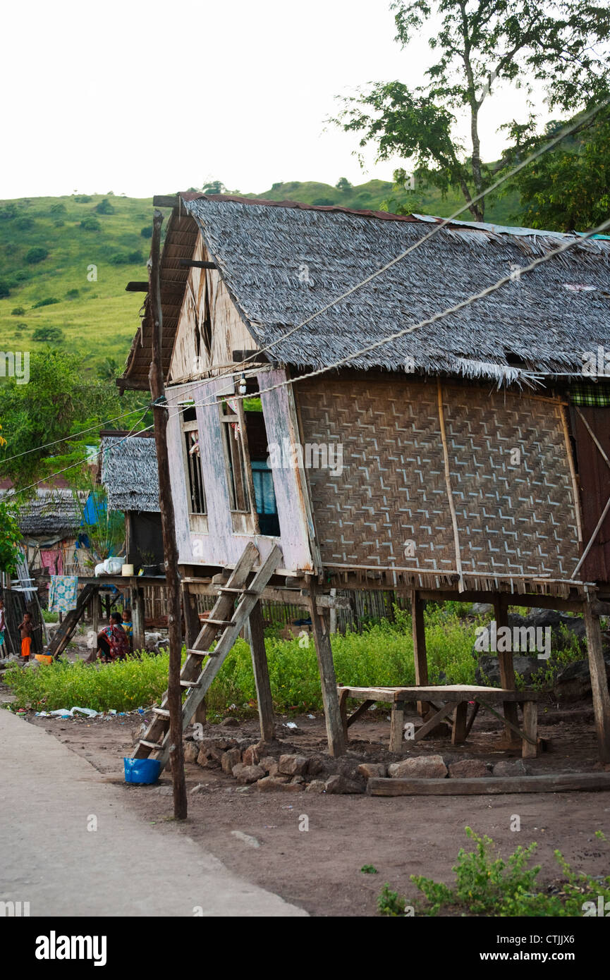The rural and remote village of Komodo in the Komodo National Park ...