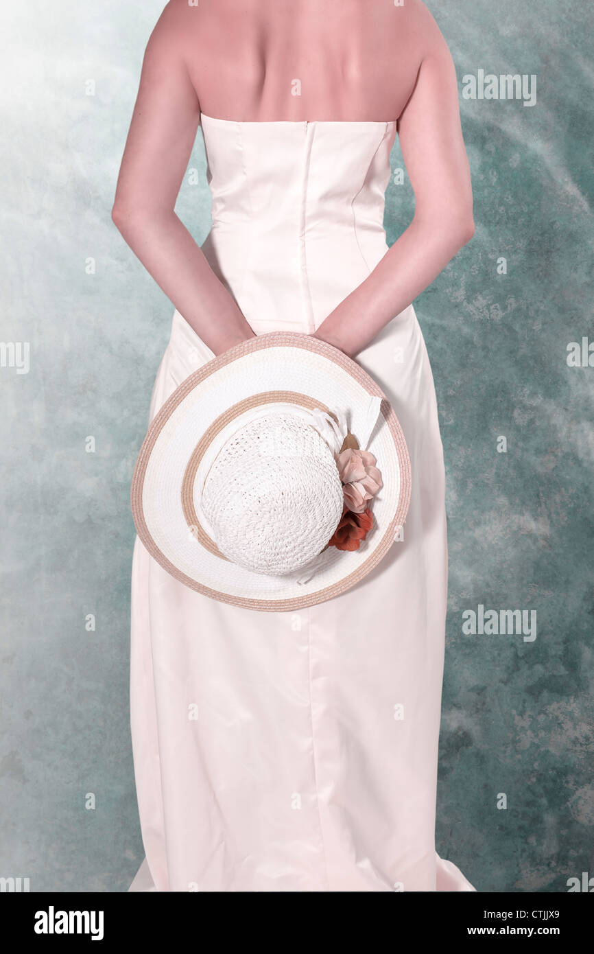 White wedding hat hi-res stock photography and images - Alamy