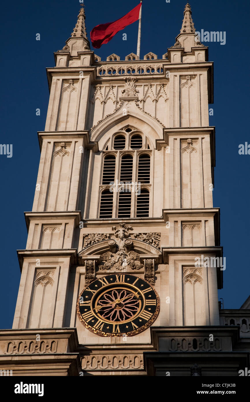 Westminster Abbey Tower; London, England, UK Stock Photo - Alamy
