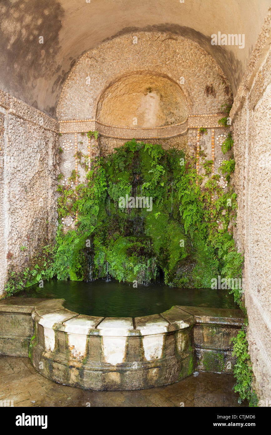 grotto of Diana at Villa d'Este Tivoli Stock Photo - Alamy