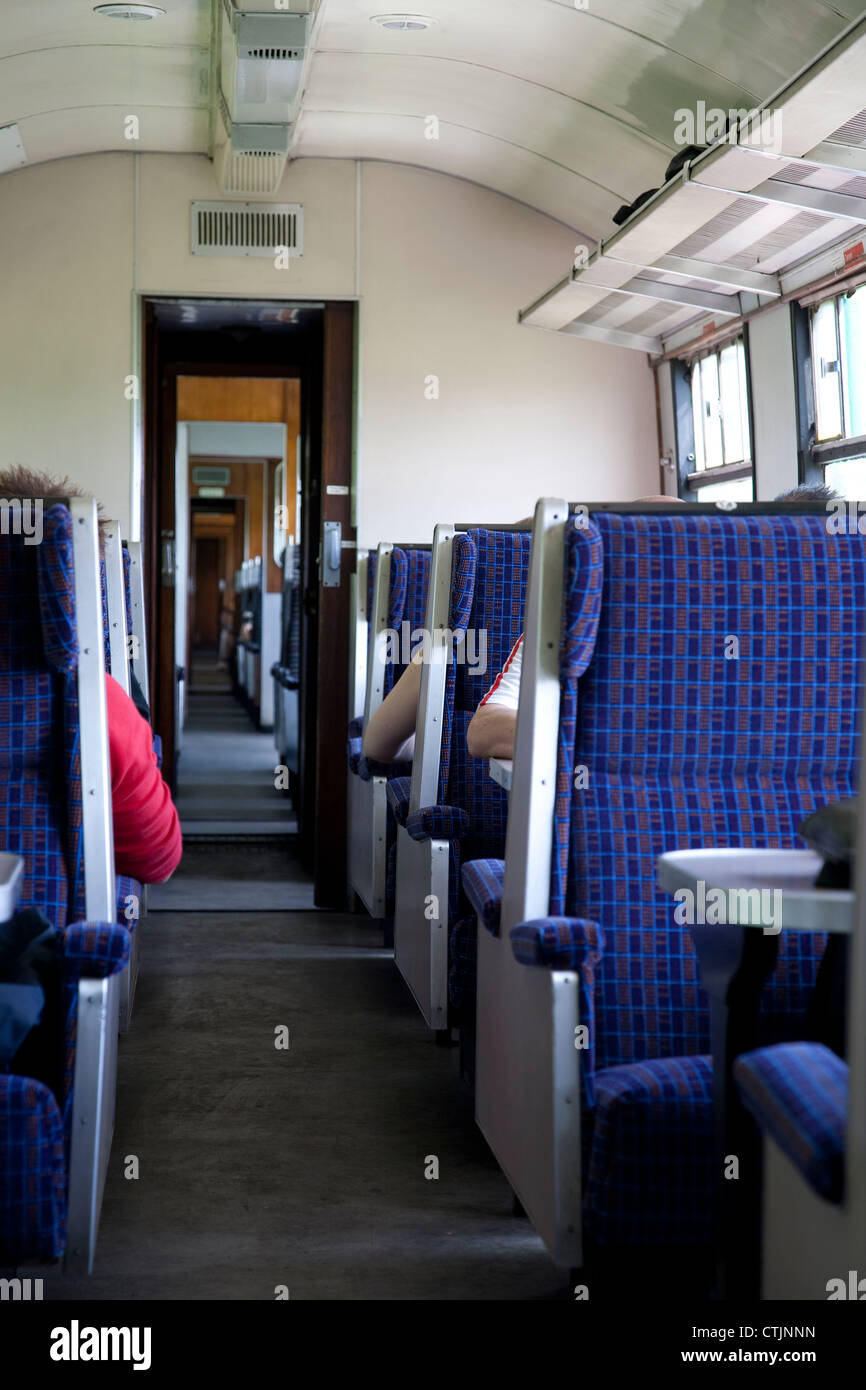 Interior of Railway Carriage Stock Photo - Alamy