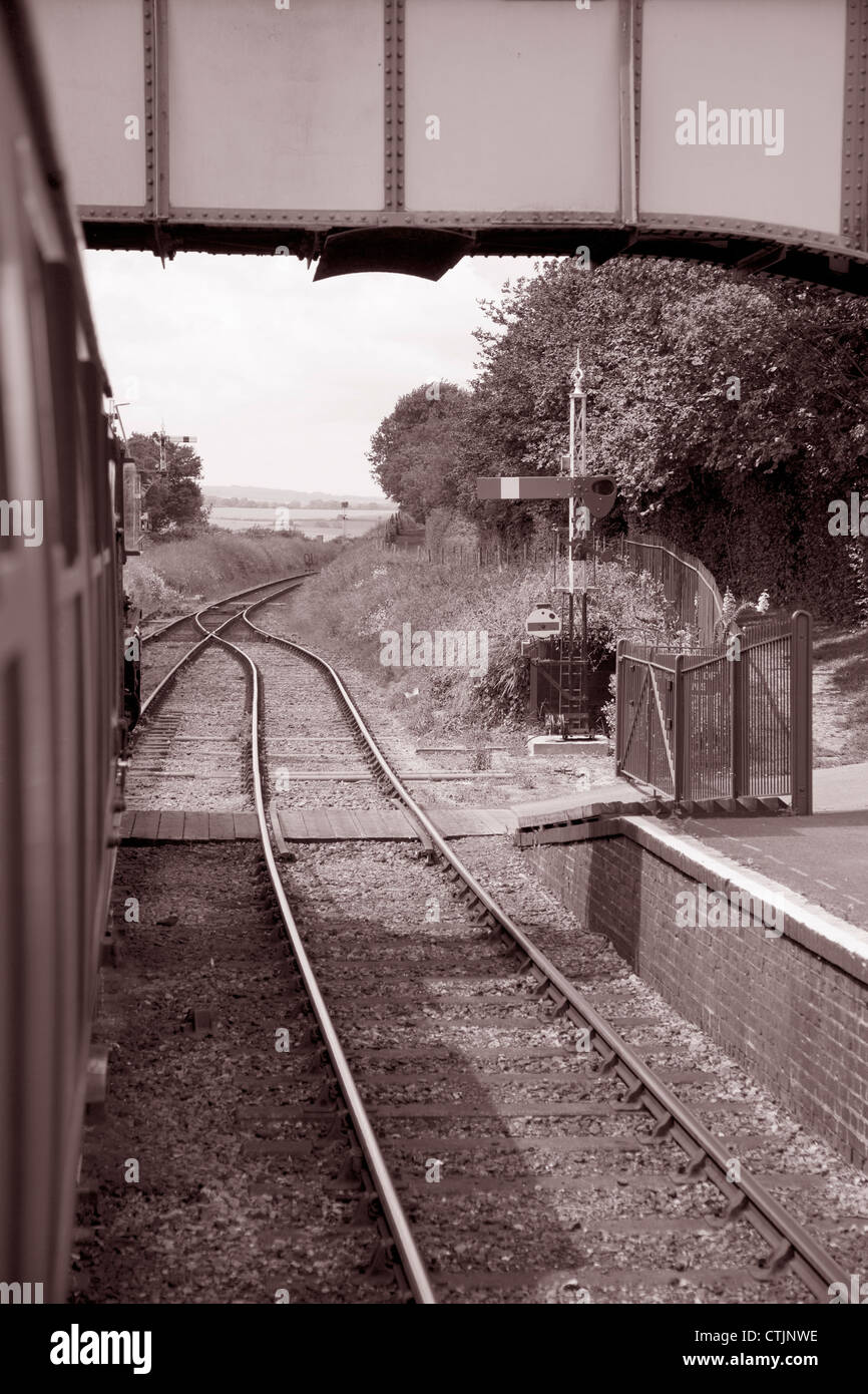 Sepia tone railroad hi-res stock photography and images - Alamy
