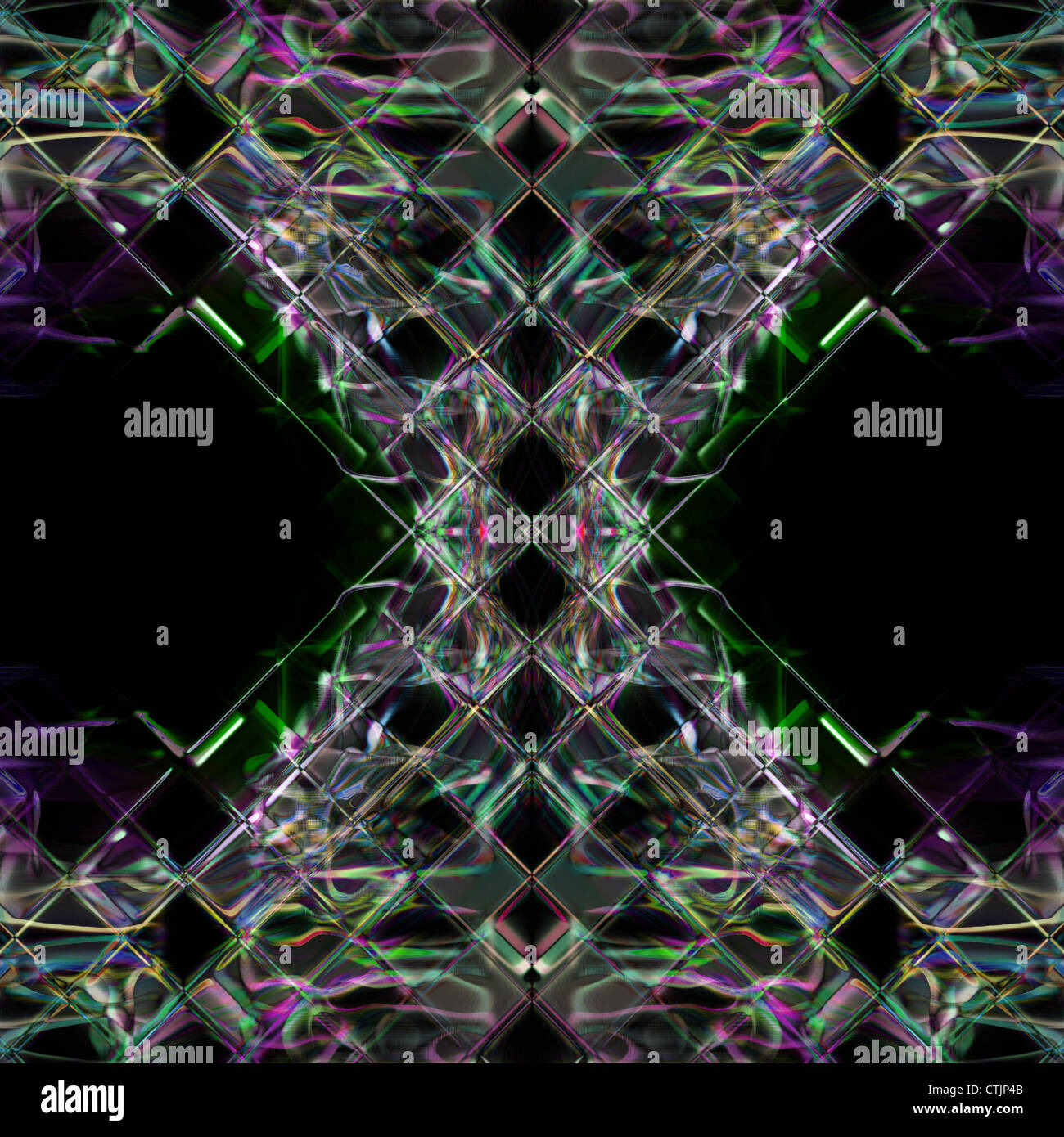 Abstract illustrated glass object Stock Photo - Alamy
