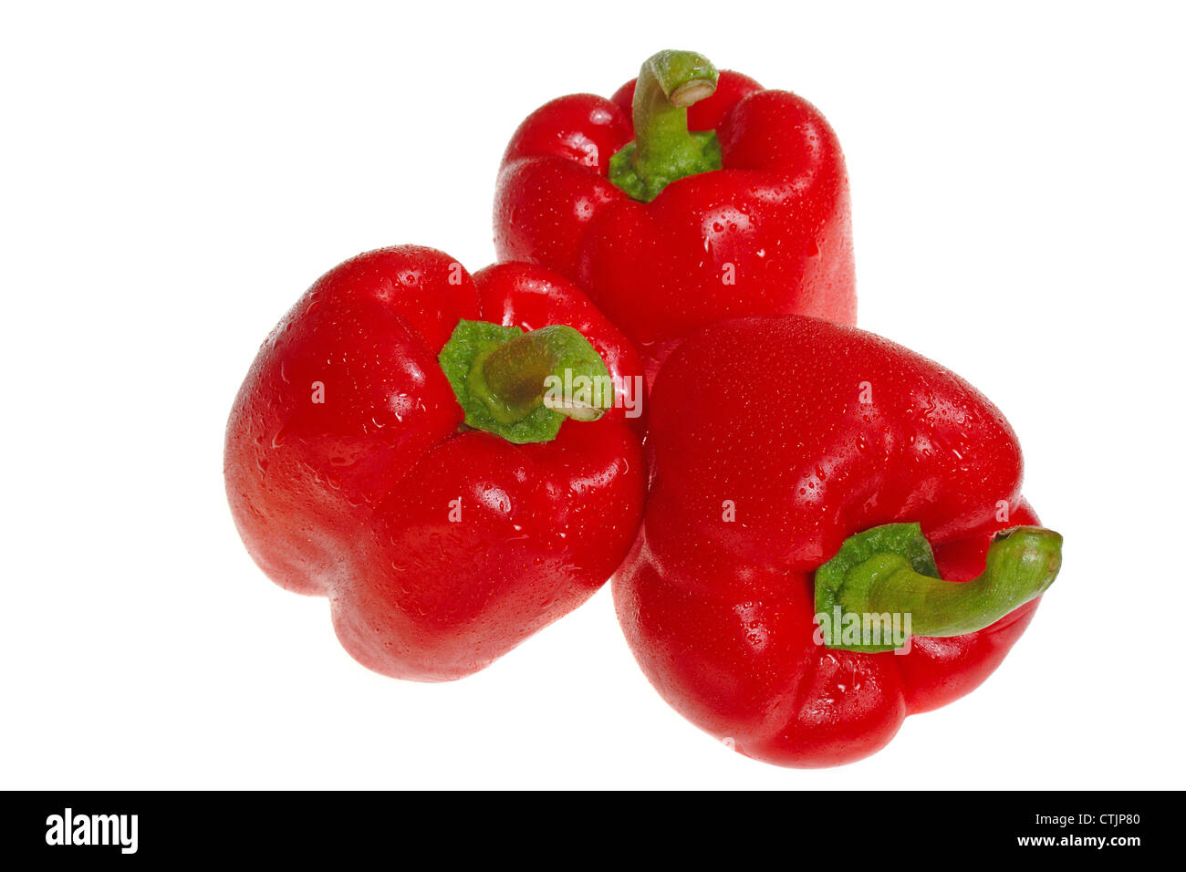 Red paprica photo on the white background Stock Photo - Alamy