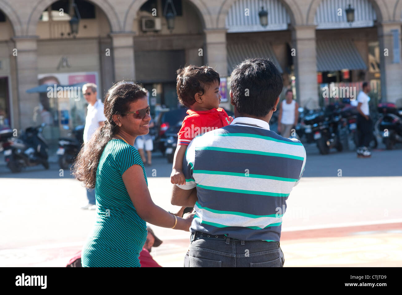 Paris, France - An Indian family Stock Photo - Alamy