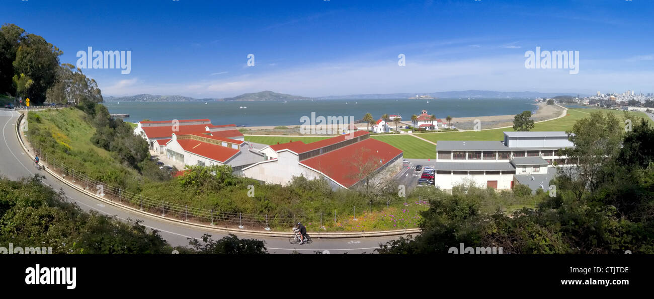 View of the Presdio of San Francisco, former Army base, now a public ...
