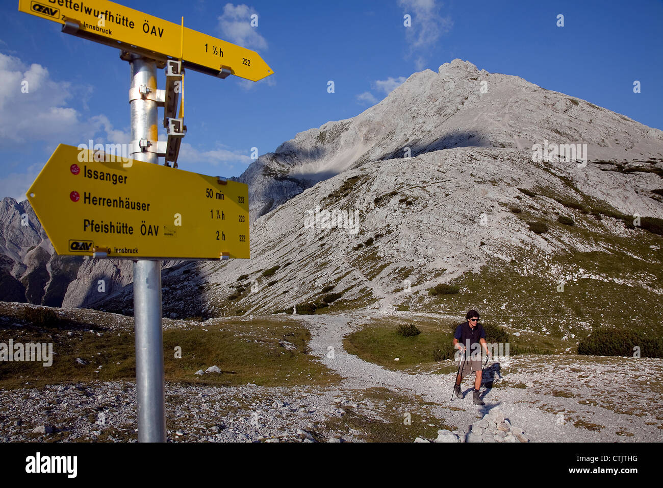 Adlerweg hiking trail, Innsbruck, Tyrol, Austria Stock Photo - Alamy