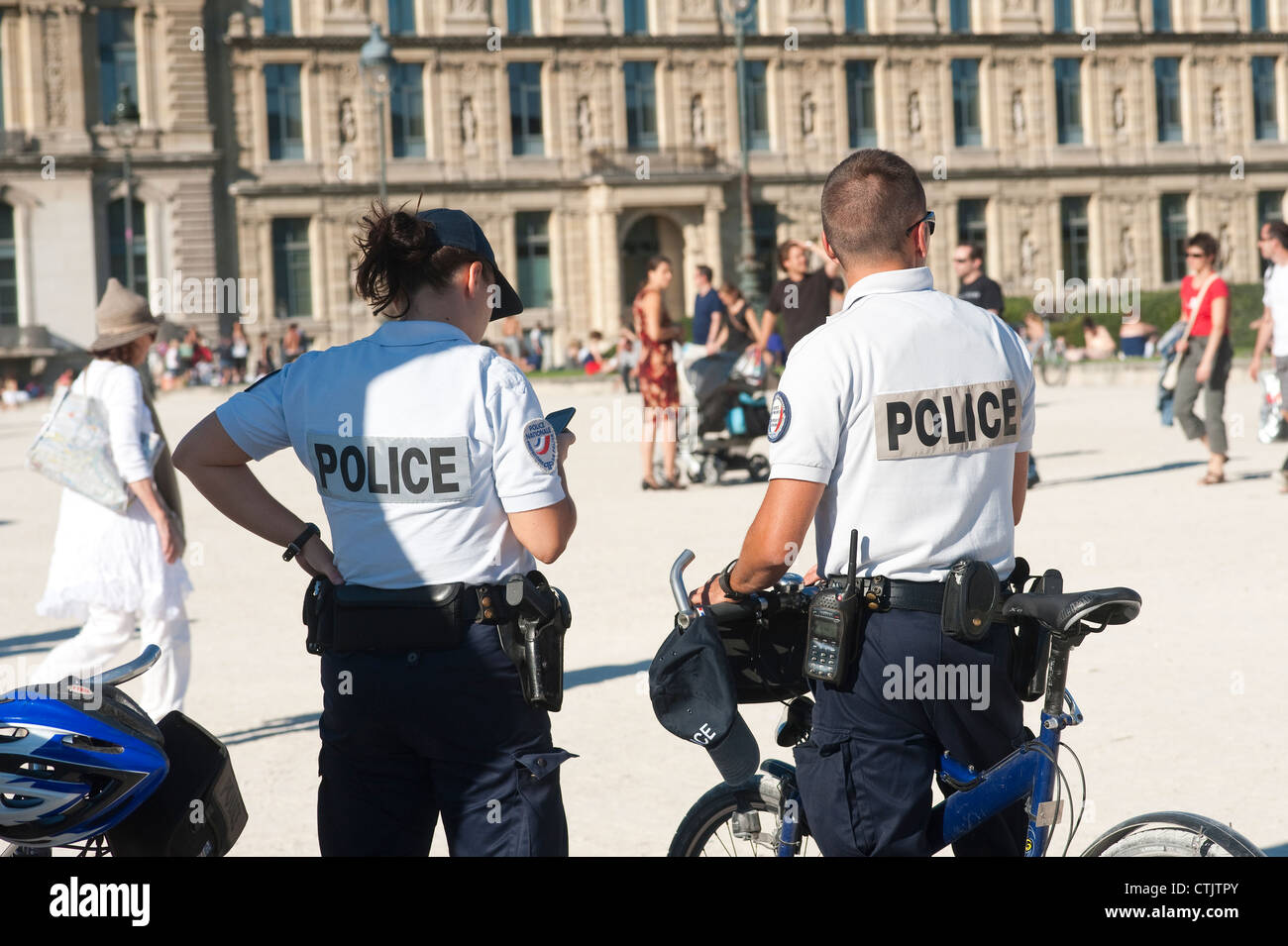 Paris, France - French policemen Stock Photo - Alamy