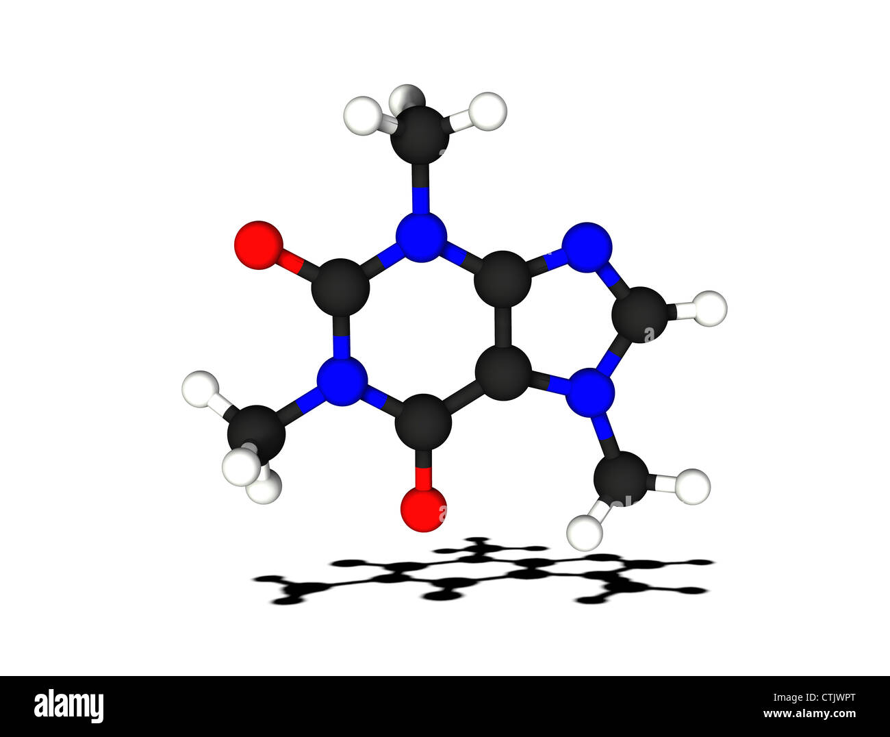 Caffeine molecule hi-res stock photography and images - Alamy