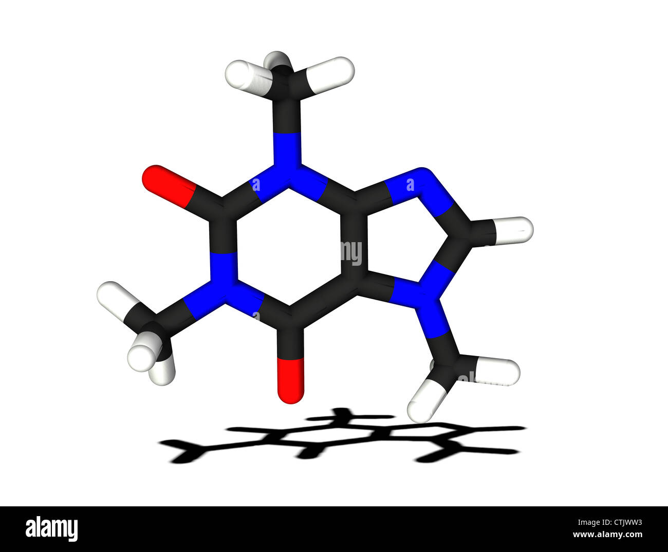 Caffeine molecule hi-res stock photography and images - Alamy