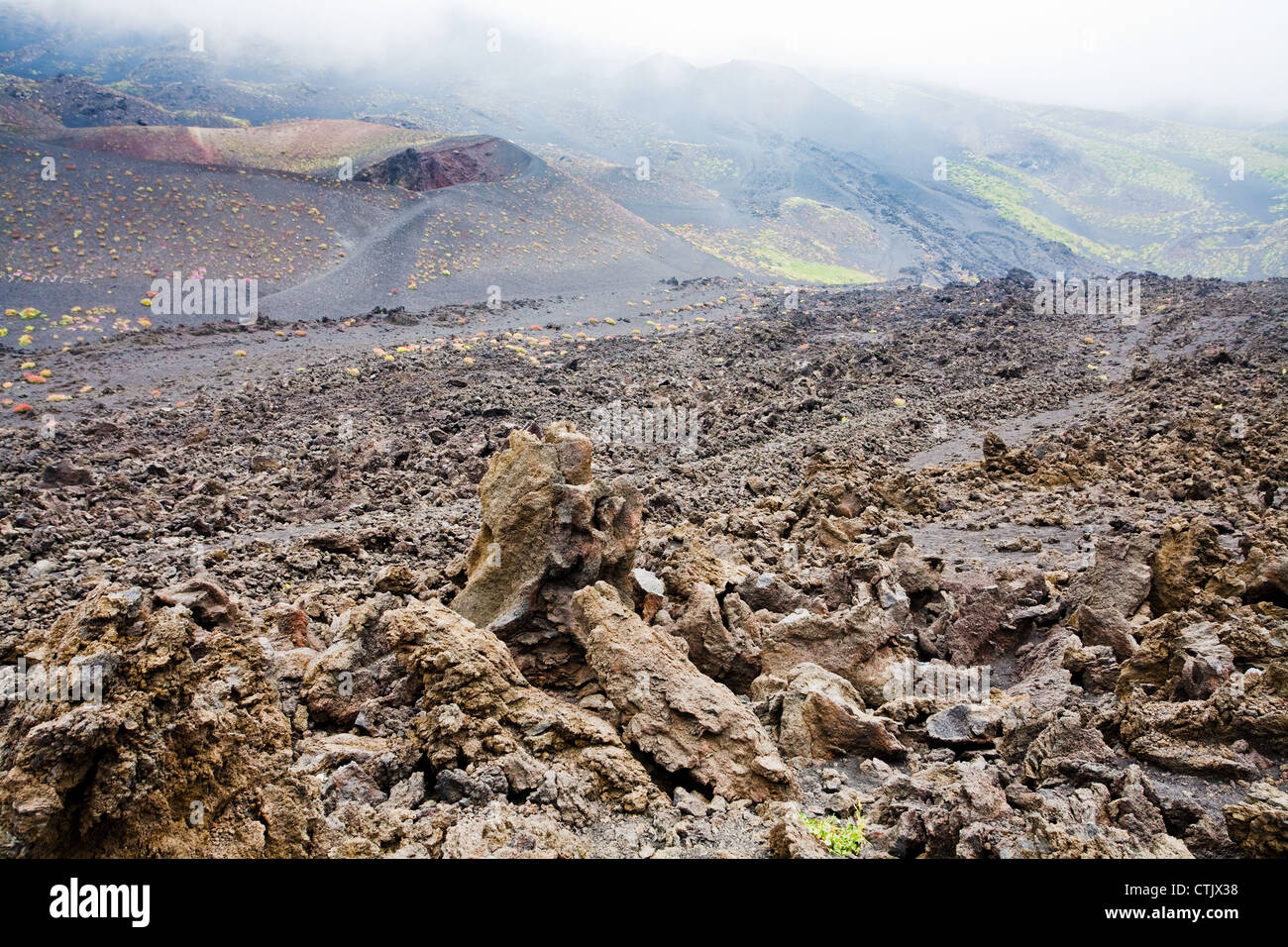 lava rocks close up on volcano slope of Etna, Sicily Stock Photo - Alamy