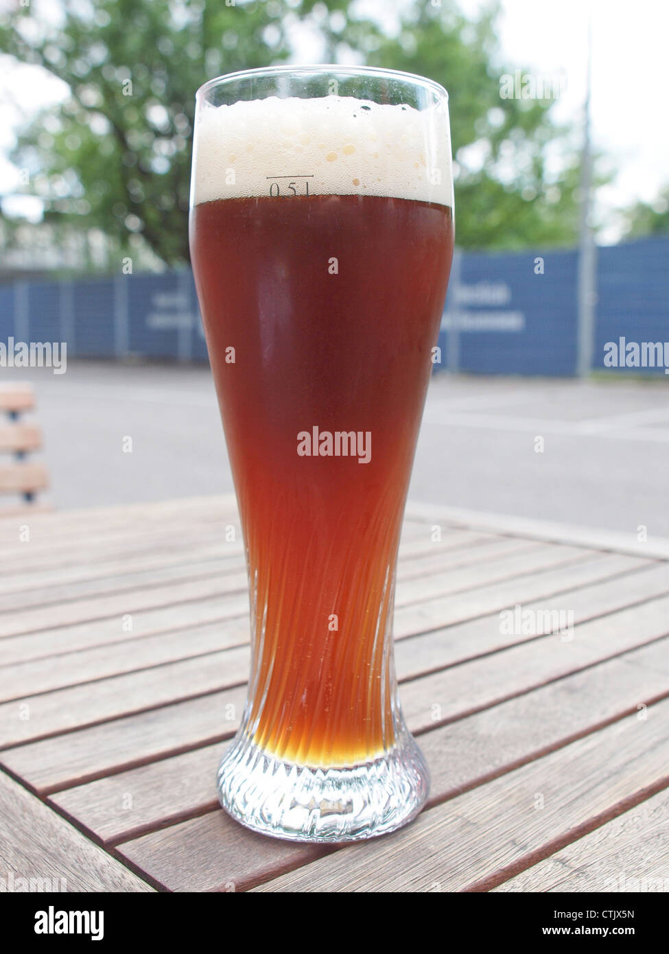 A glass of German weiss beer Stock Photo - Alamy