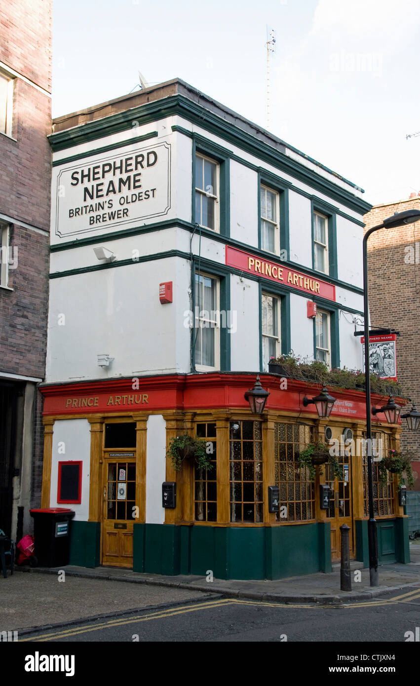 Prince Arthur Public House Hoxton, Hackney London England UK Stock ...