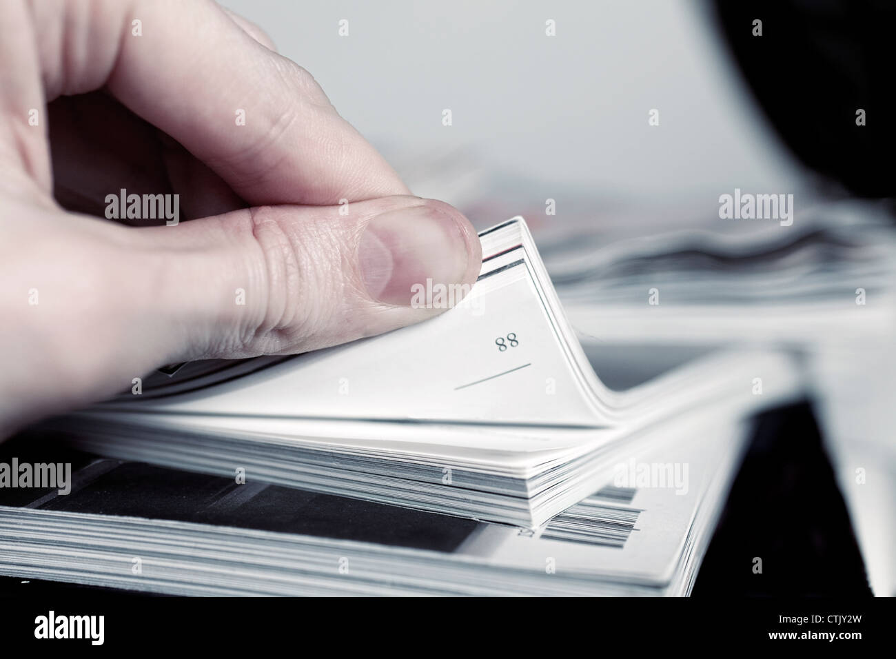 Magazine Page Turning High Resolution Stock Photography and Images - Alamy